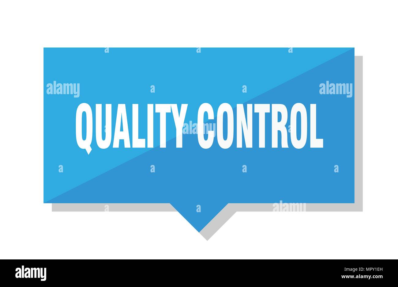 quality control blue square price tag Stock Vector Image & Art - Alamy