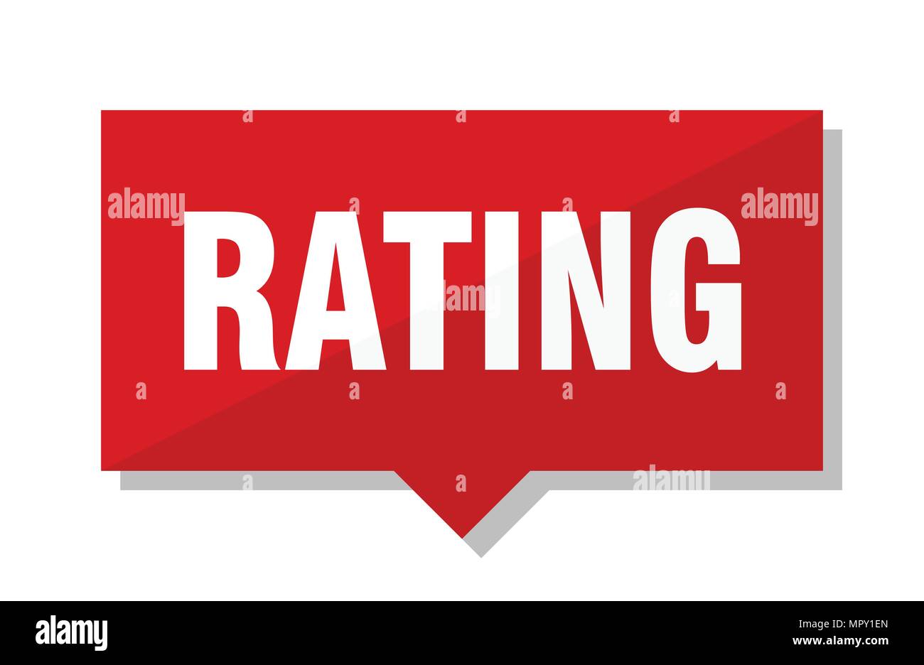 rating red square price tag Stock Vector Image & Art - Alamy