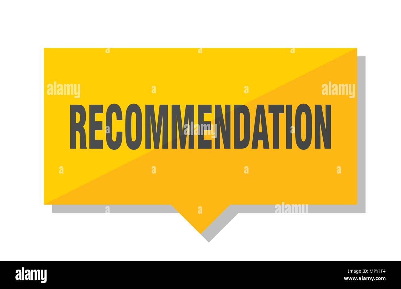 recommendation yellow square price tag Stock Vector Image & Art - Alamy