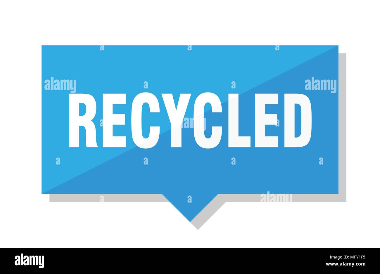 recycled blue square price tag Stock Vector Image & Art - Alamy