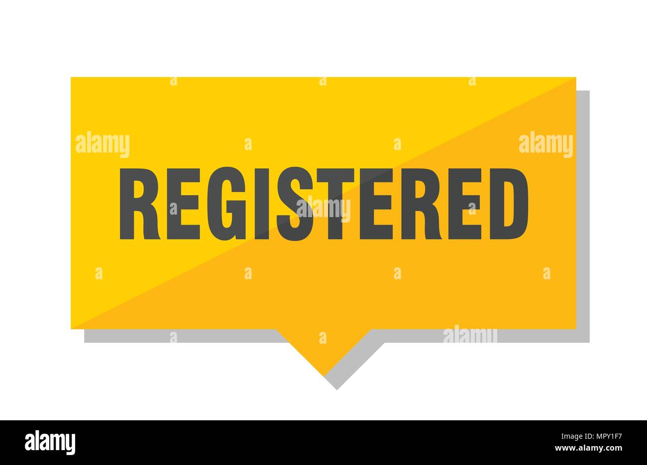 registered yellow square price tag Stock Vector Image & Art - Alamy