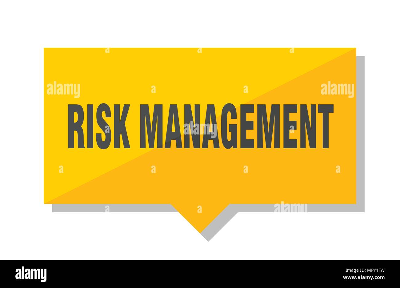 risk management yellow square price tag Stock Vector Image & Art - Alamy
