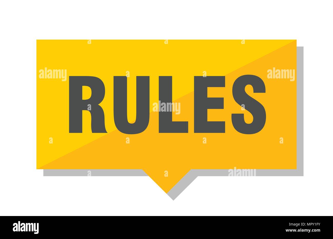 rules yellow square price tag Stock Vector Image & Art - Alamy