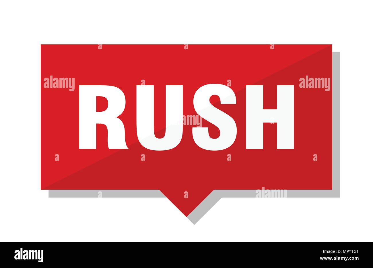 rush red square price tag Stock Vector Image & Art - Alamy