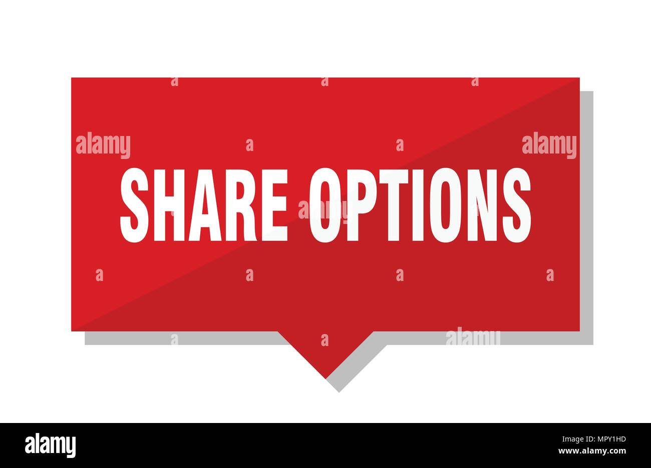 share options red square price tag Stock Vector Image & Art - Alamy