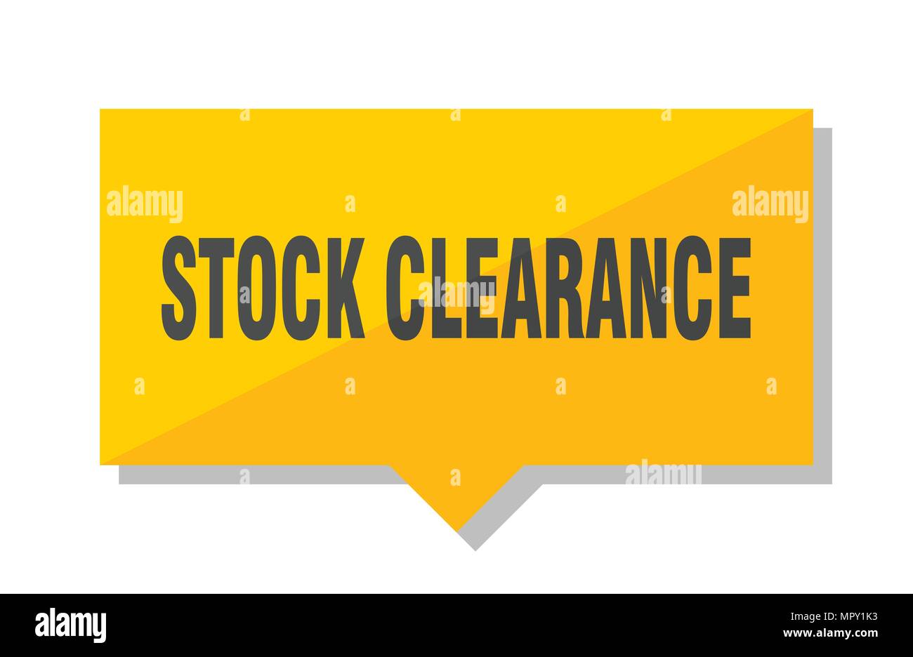 stock clearance yellow square price tag Stock Vector Image & Art - Alamy