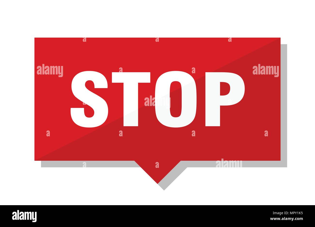 stop red square price tag Stock Vector Image & Art - Alamy