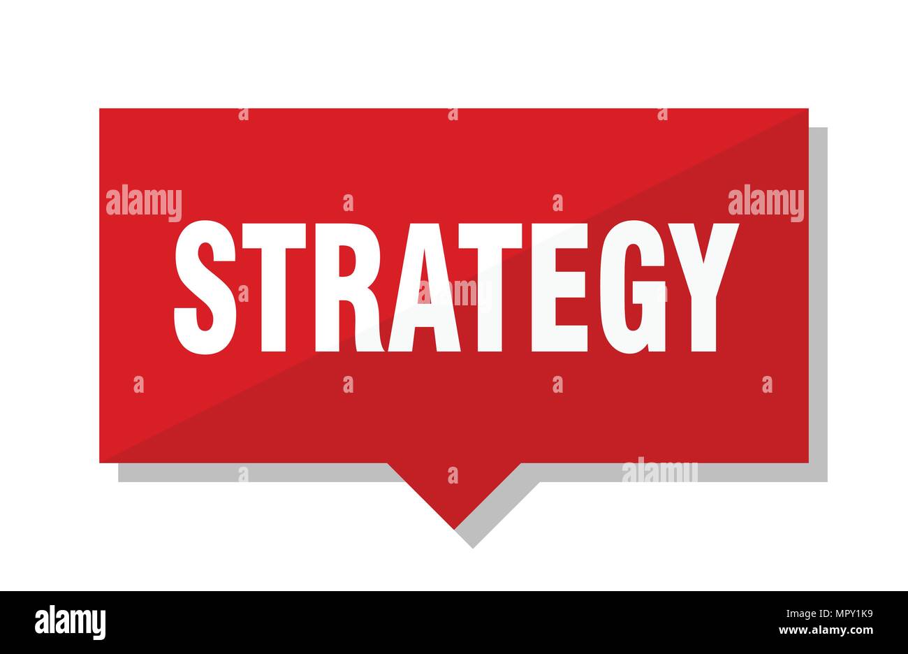 strategy red square price tag Stock Vector Image & Art - Alamy
