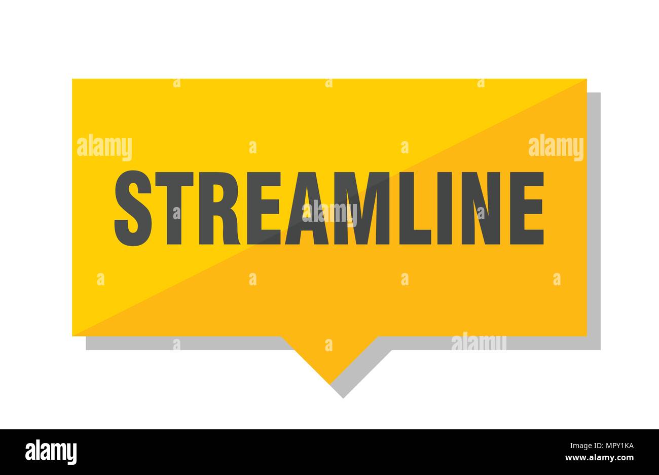 streamline yellow square price tag Stock Vector Image & Art - Alamy