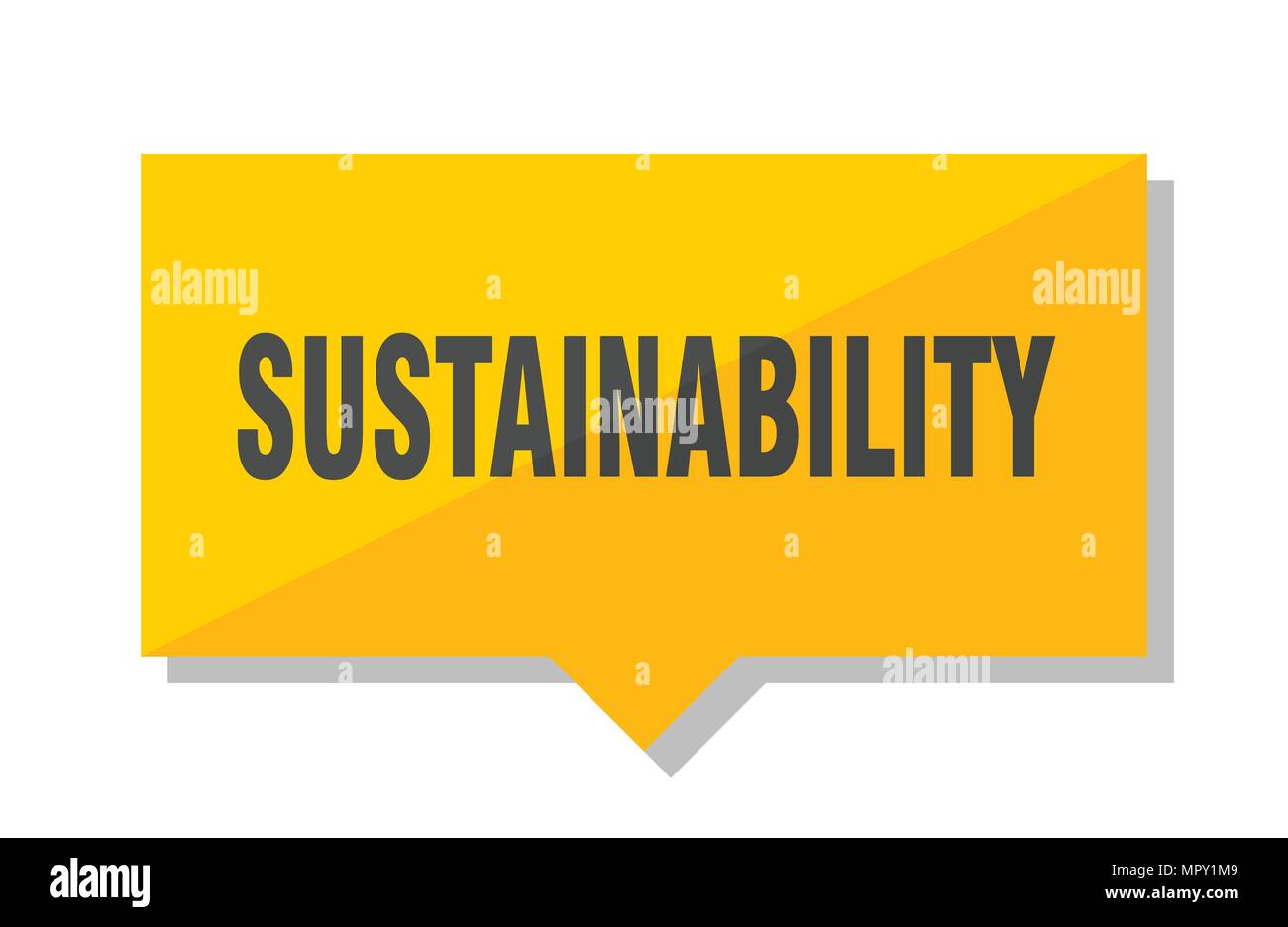 sustainability yellow square price tag Stock Vector Image & Art - Alamy