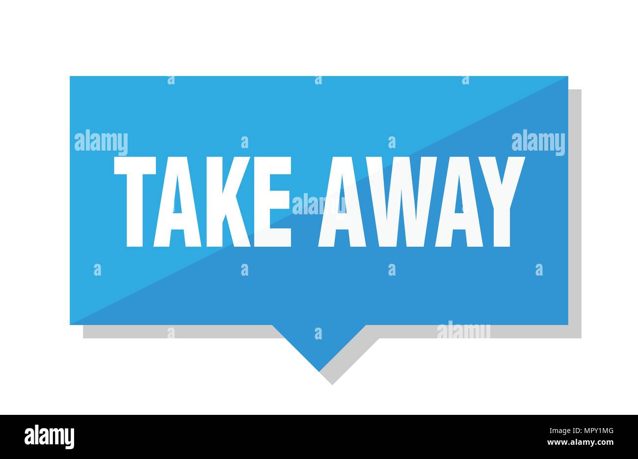 take away blue square price tag Stock Vector Image & Art - Alamy