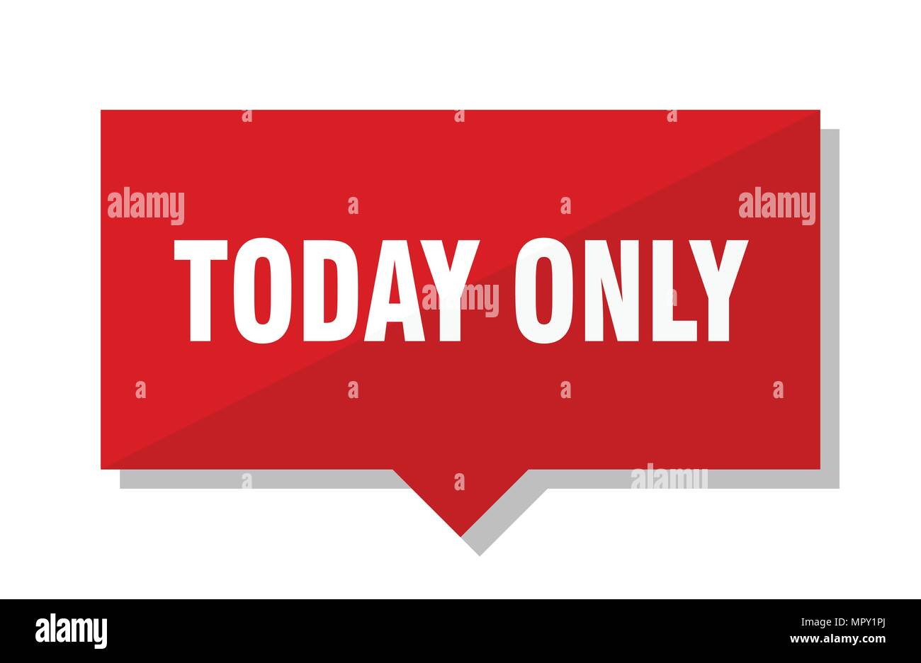 today only red square price tag Stock Vector Image & Art - Alamy