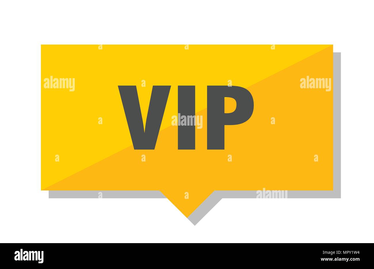 vip yellow square price tag Stock Vector Image & Art - Alamy