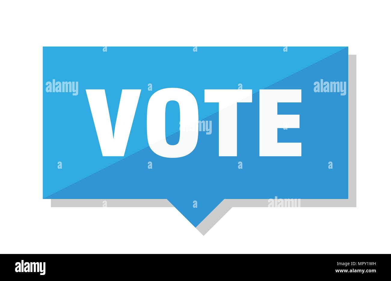 vote blue square price tag Stock Vector Image & Art - Alamy