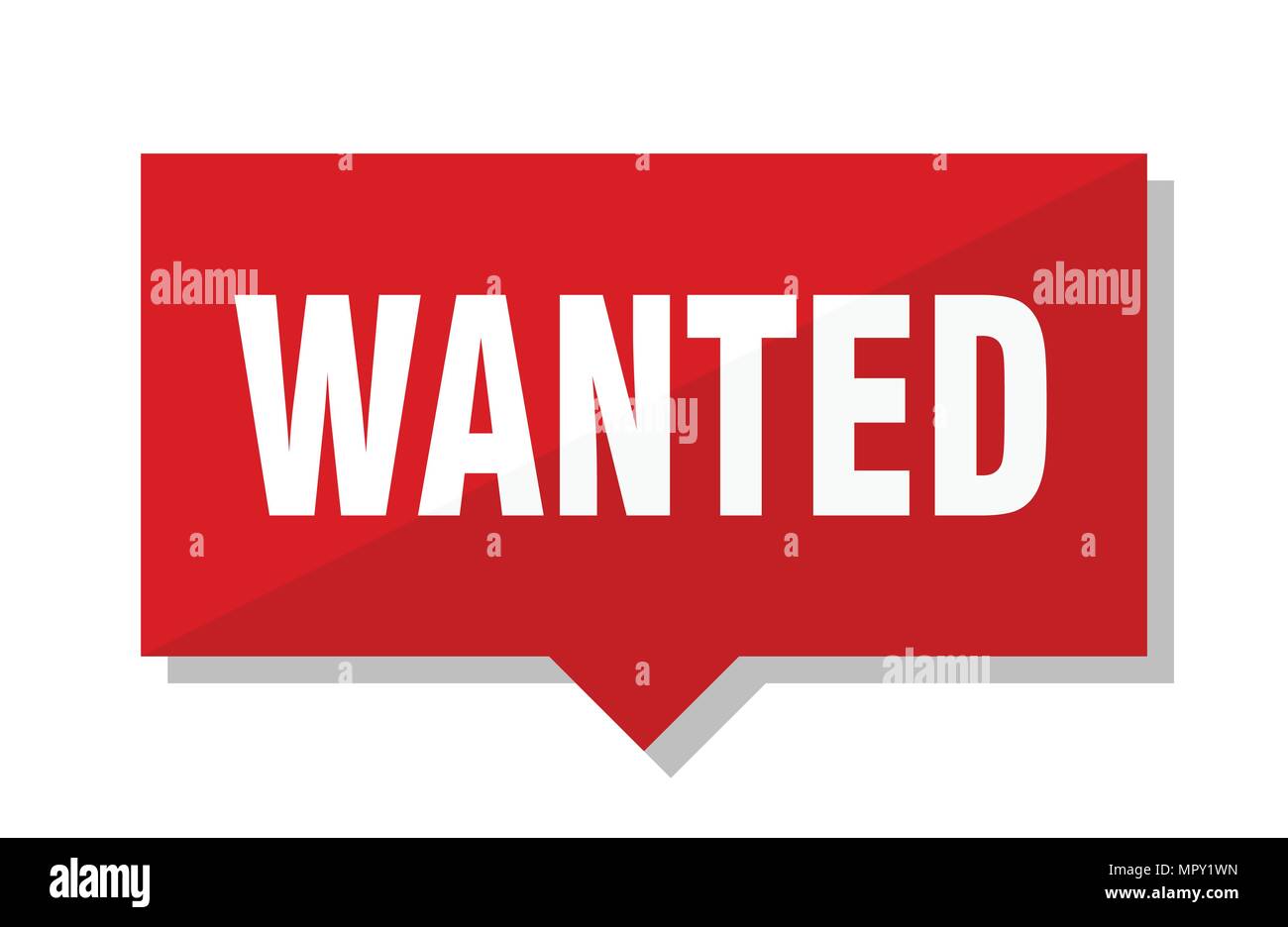 wanted red square price tag Stock Vector Image & Art - Alamy