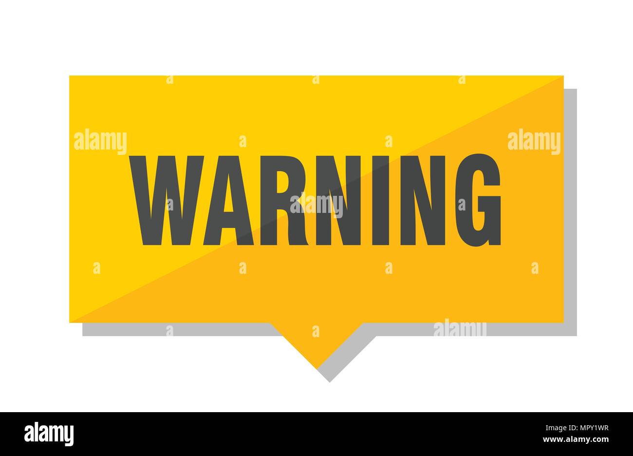 warning yellow square price tag Stock Vector Image & Art - Alamy
