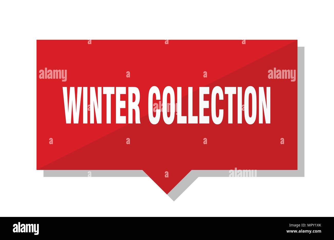 winter collection red square price tag Stock Vector Image & Art - Alamy