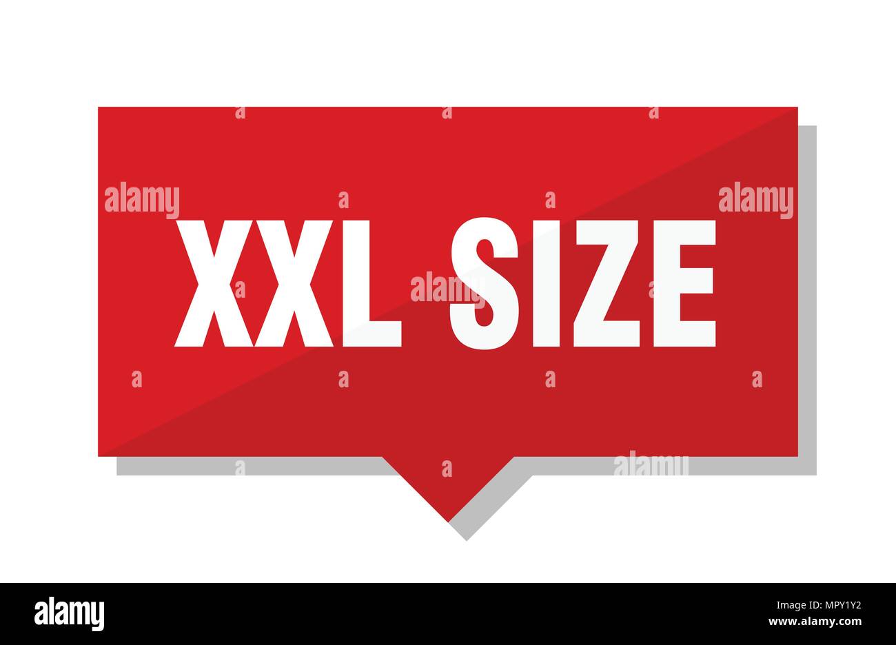 xxl size red square price tag Stock Vector Image & Art - Alamy