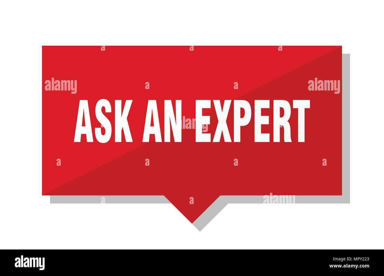 ask an expert red square price tag Stock Vector Image & Art - Alamy