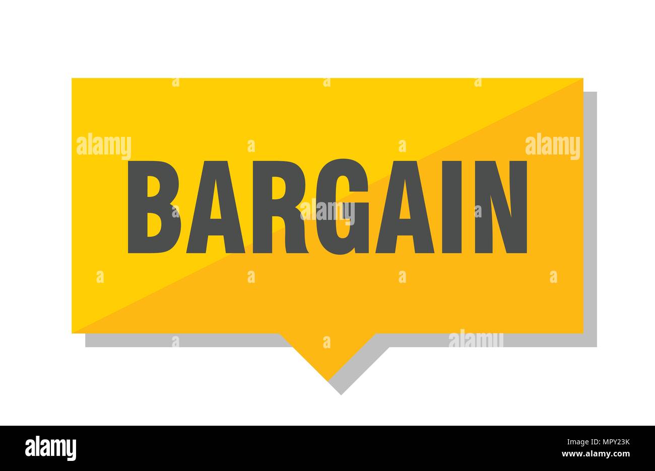 bargain yellow square price tag Stock Vector Image & Art - Alamy