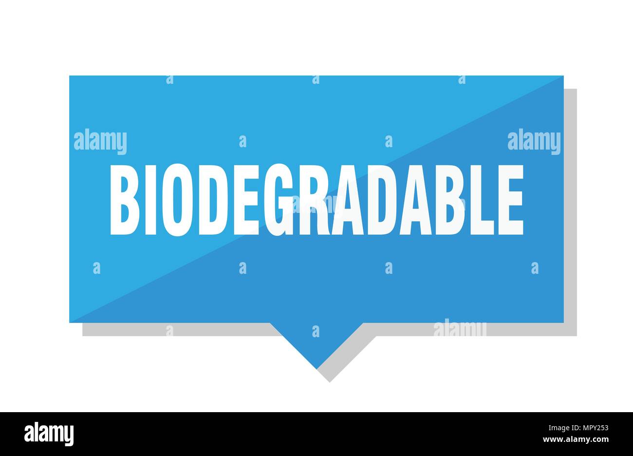 biodegradable blue square price tag Stock Vector Image & Art - Alamy