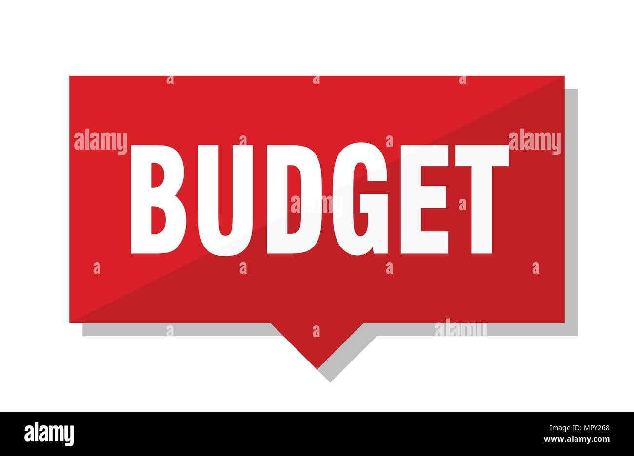 budget red square price tag Stock Vector Image & Art - Alamy