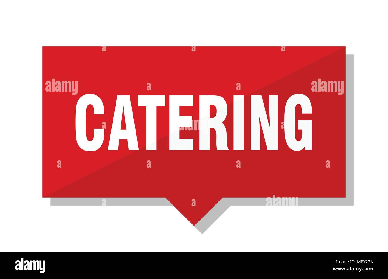 catering red square price tag Stock Vector Image & Art - Alamy