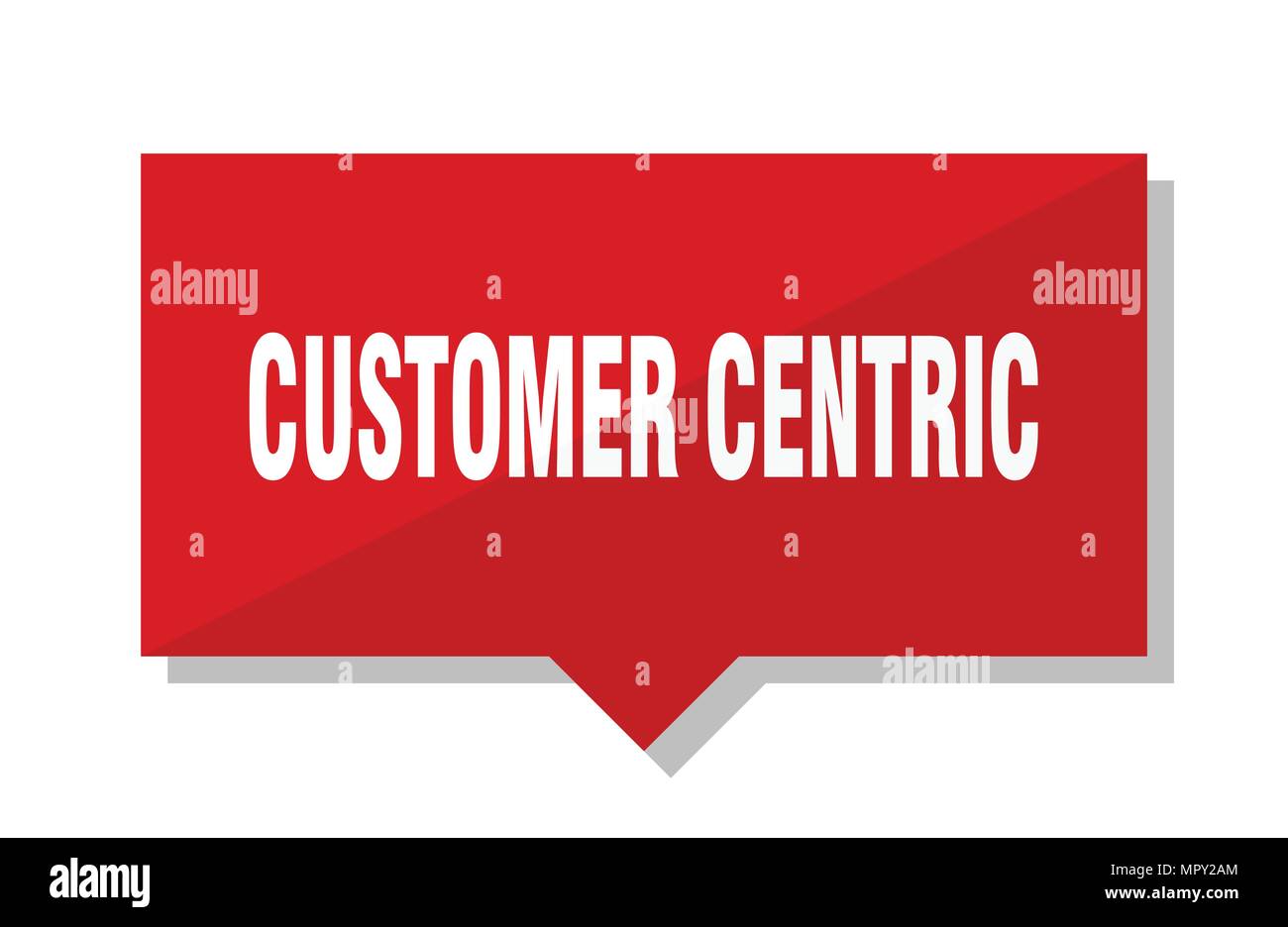 customer centric red square price tag Stock Vector Image & Art - Alamy