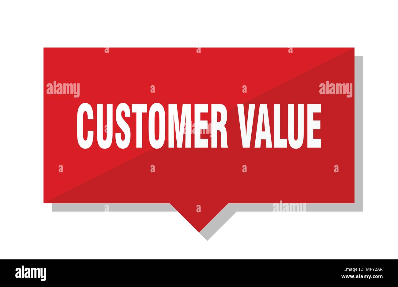 customer value red square price tag Stock Vector Image & Art - Alamy