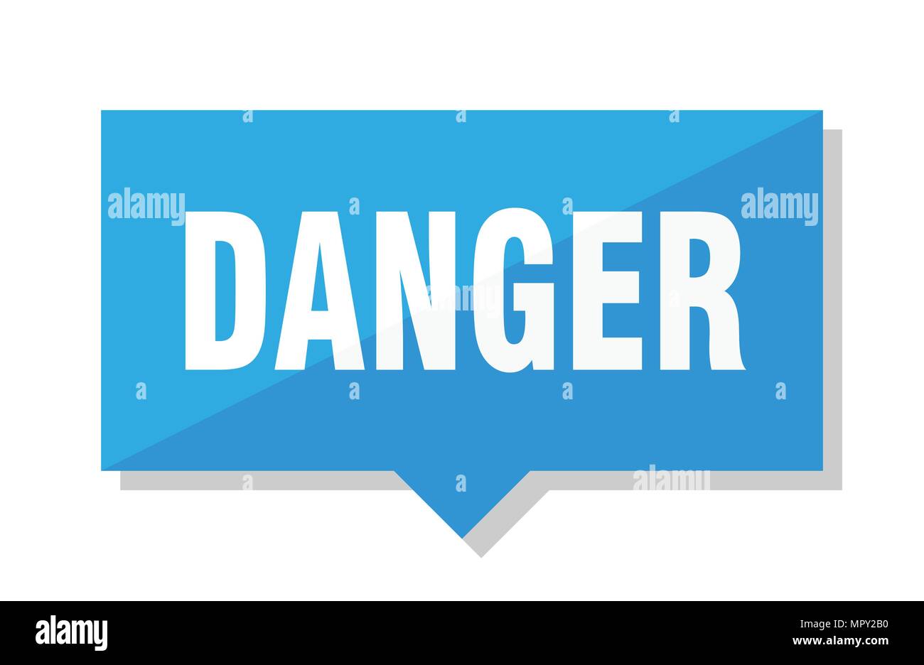 danger blue square price tag Stock Vector Image & Art - Alamy
