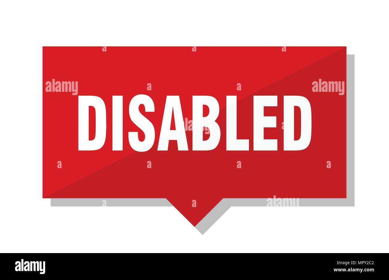 disabled red square price tag Stock Vector Image & Art - Alamy