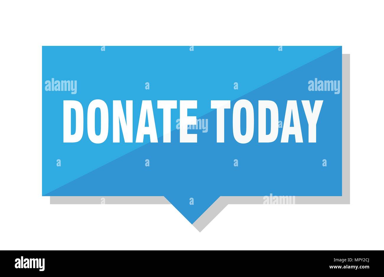 donate today blue square price tag Stock Vector Image & Art - Alamy