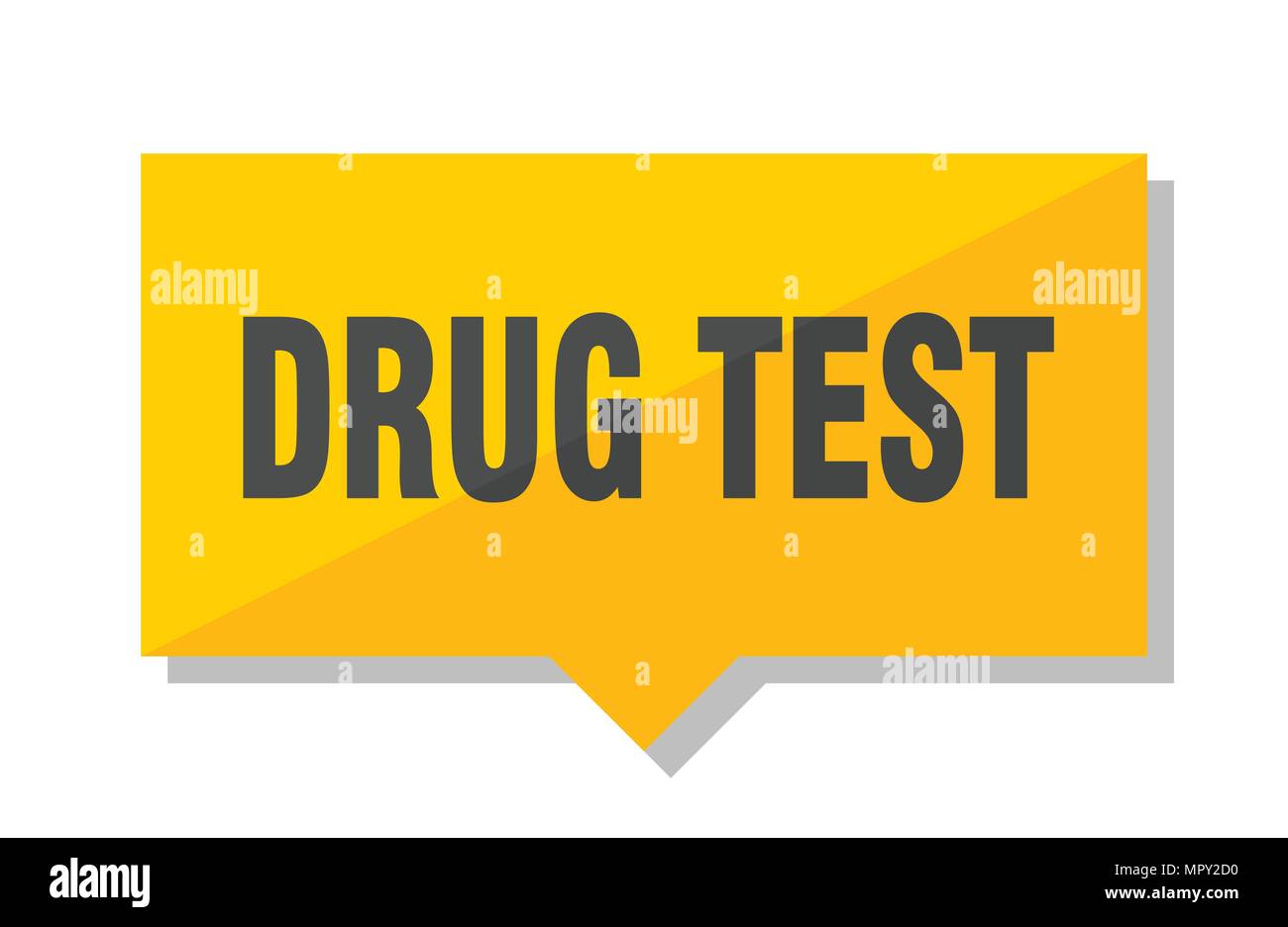 drug test yellow square price tag Stock Vector Image & Art - Alamy