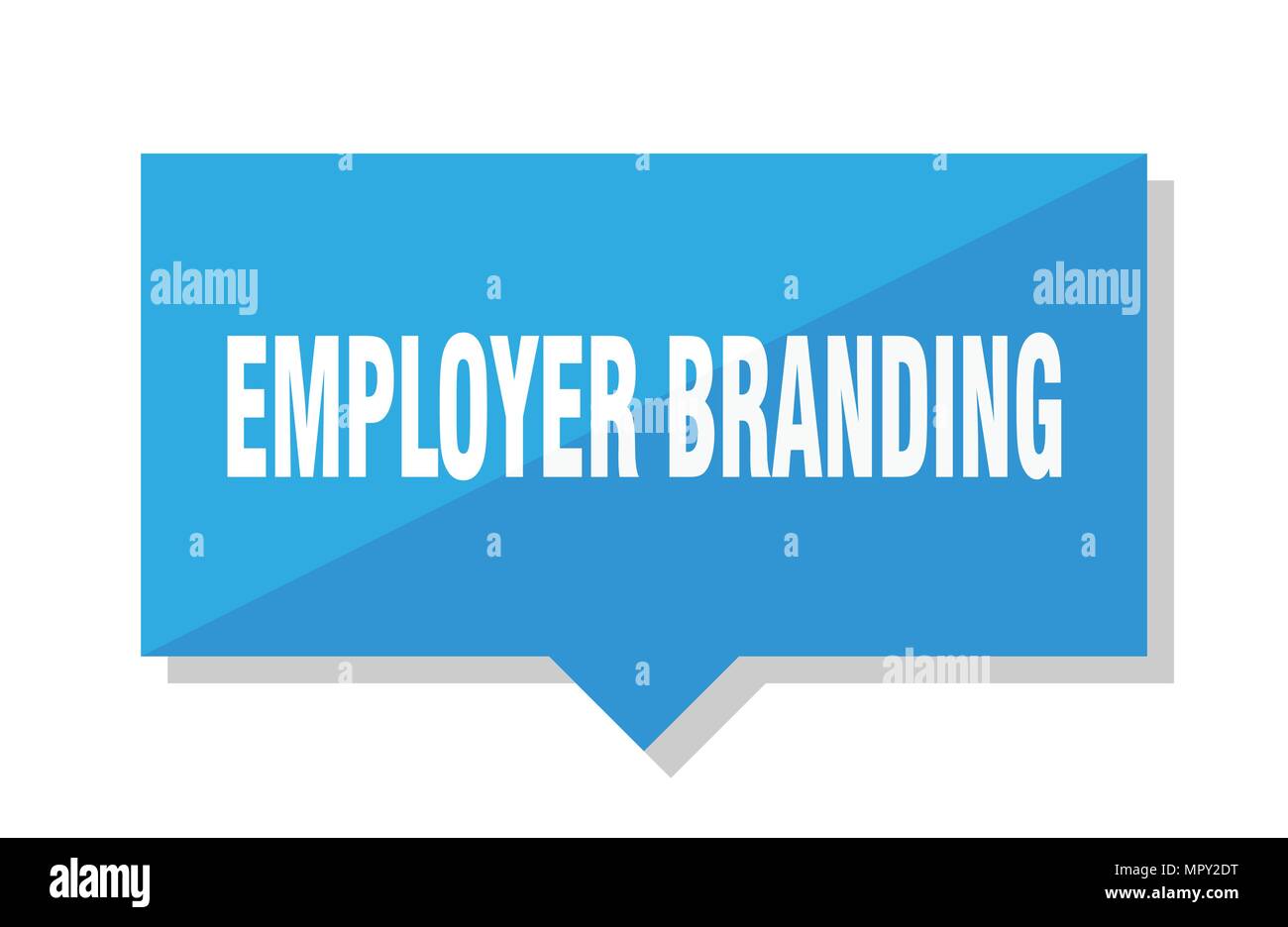 employer branding blue square price tag Stock Vector Image & Art - Alamy