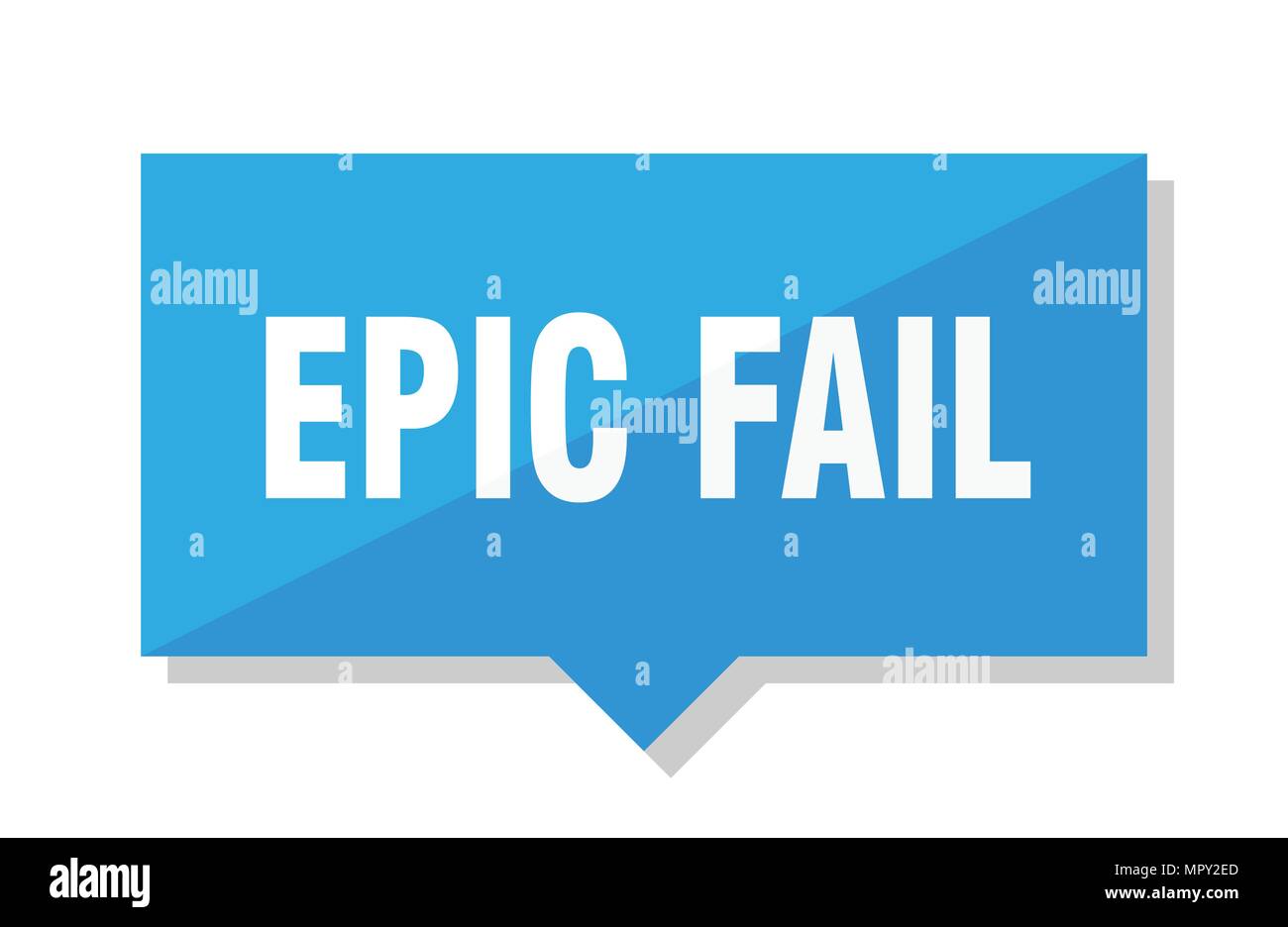 epic fail blue square price tag Stock Vector Image & Art - Alamy