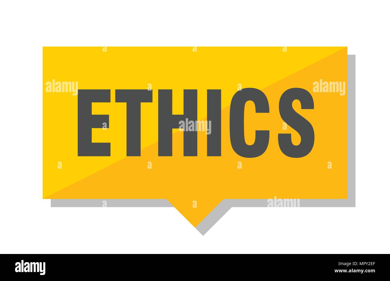 ethics yellow square price tag Stock Vector Image & Art - Alamy
