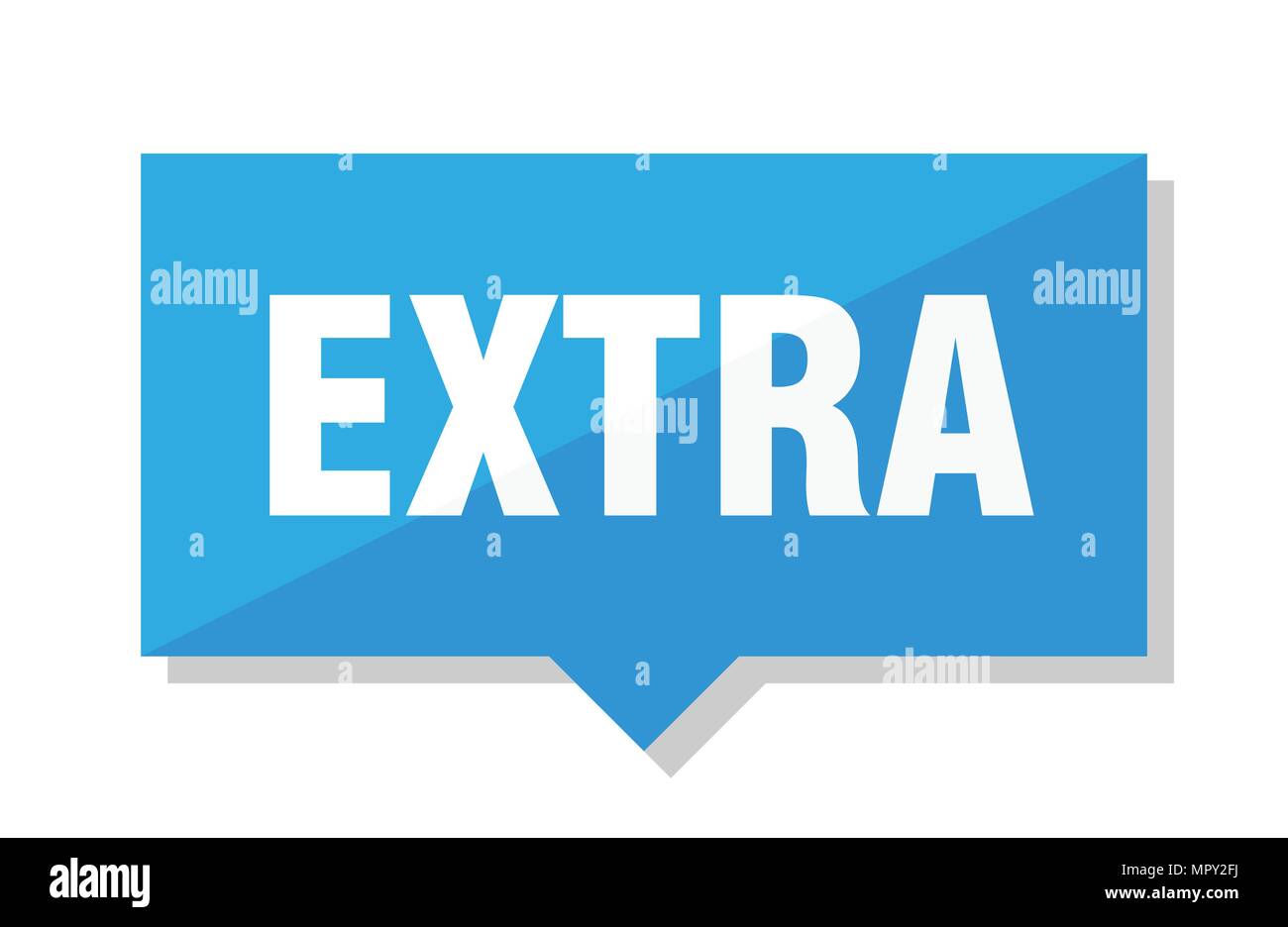 extra blue square price tag Stock Vector Image & Art - Alamy