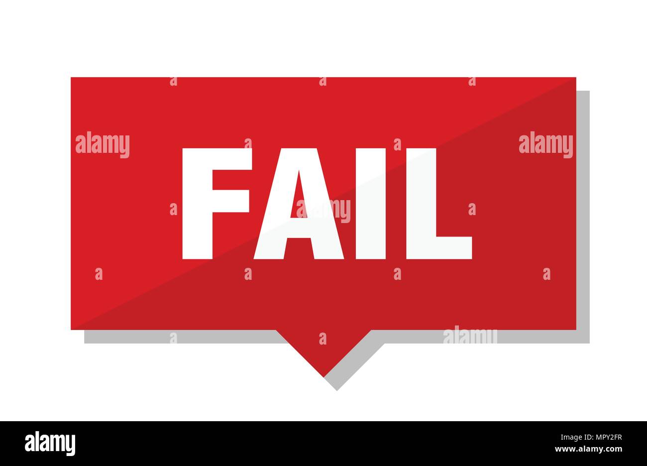 fail red square price tag Stock Vector Image & Art - Alamy
