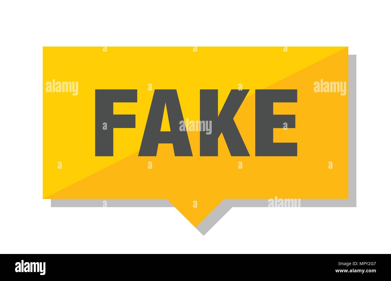 fake yellow square price tag Stock Vector Image & Art - Alamy