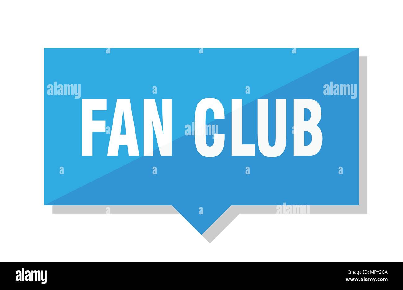 fan club blue square price tag Stock Vector Image & Art - Alamy