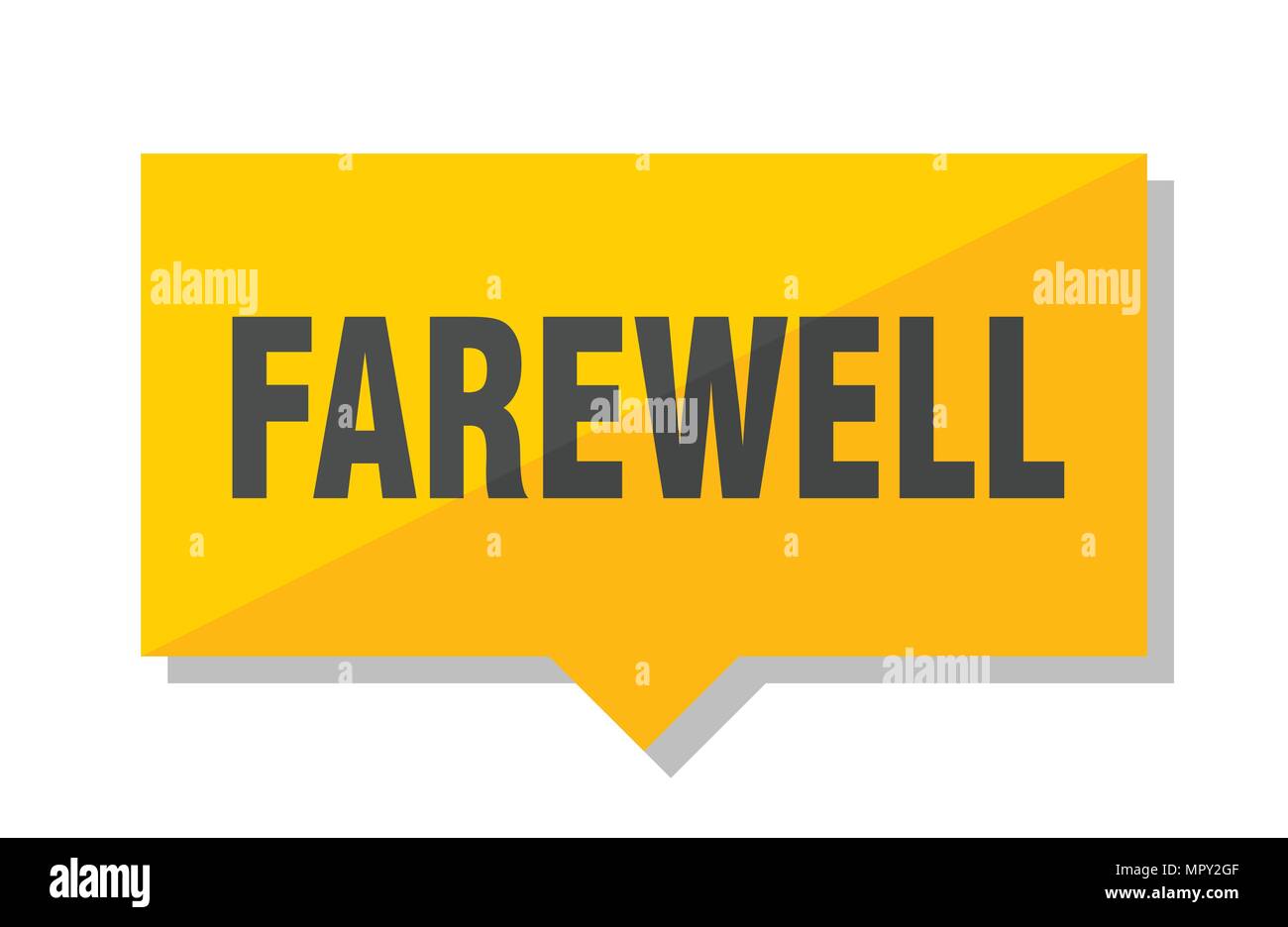 farewell yellow square price tag Stock Vector Image & Art - Alamy