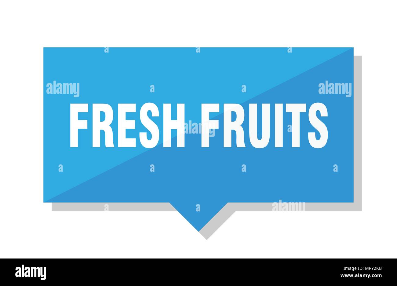 fresh fruits blue square price tag Stock Vector Image & Art - Alamy