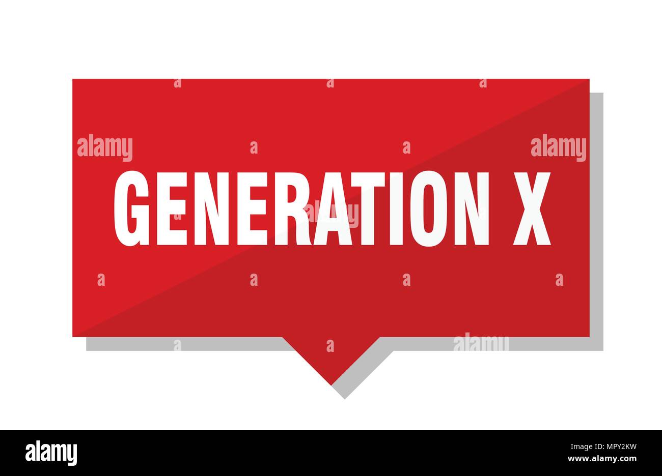 generation x red square price tag Stock Vector Image & Art - Alamy