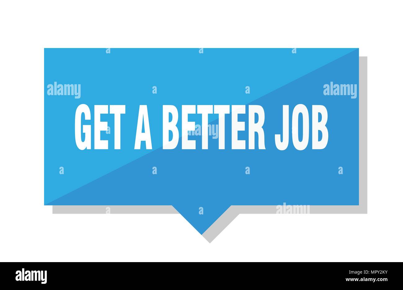 get a better job blue square price tag Stock Vector Image & Art - Alamy