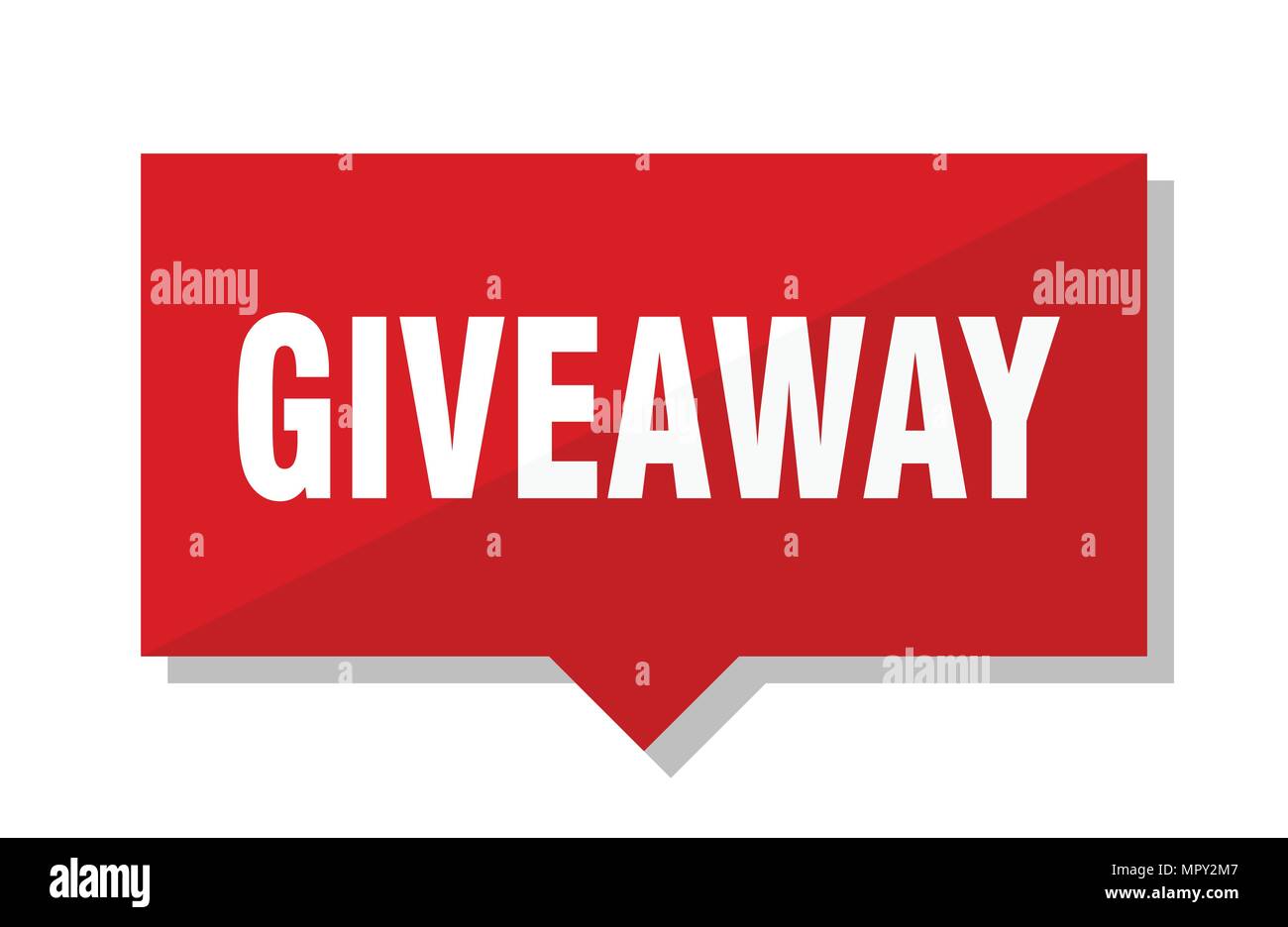 giveaway red square price tag Stock Vector Image & Art - Alamy