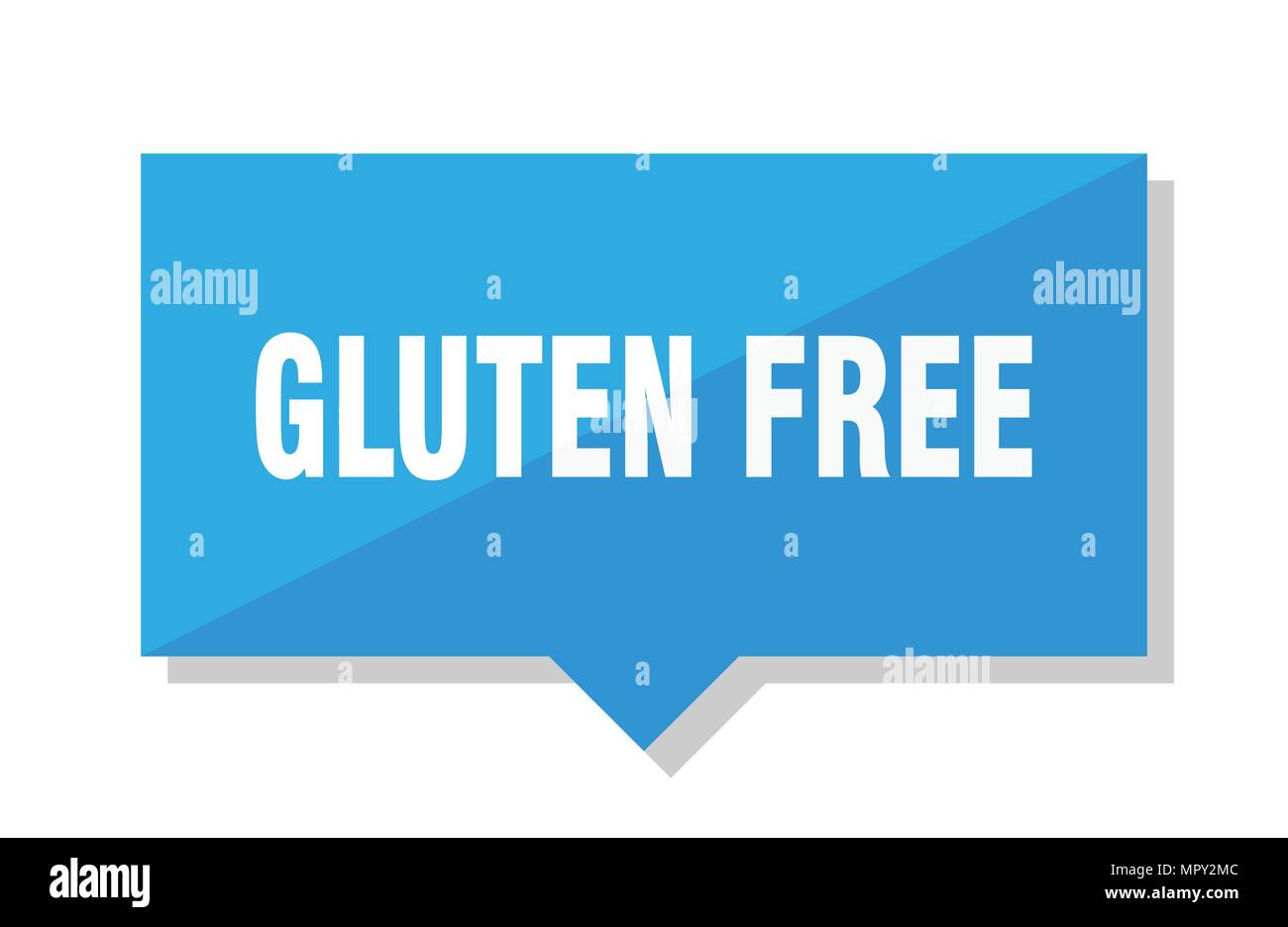 gluten free blue square price tag Stock Vector Image & Art - Alamy