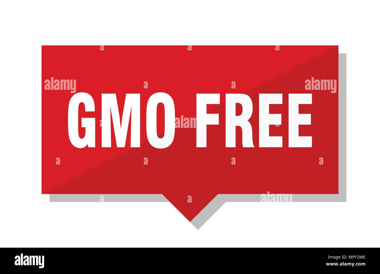 gmo free red square price tag Stock Vector Image & Art - Alamy