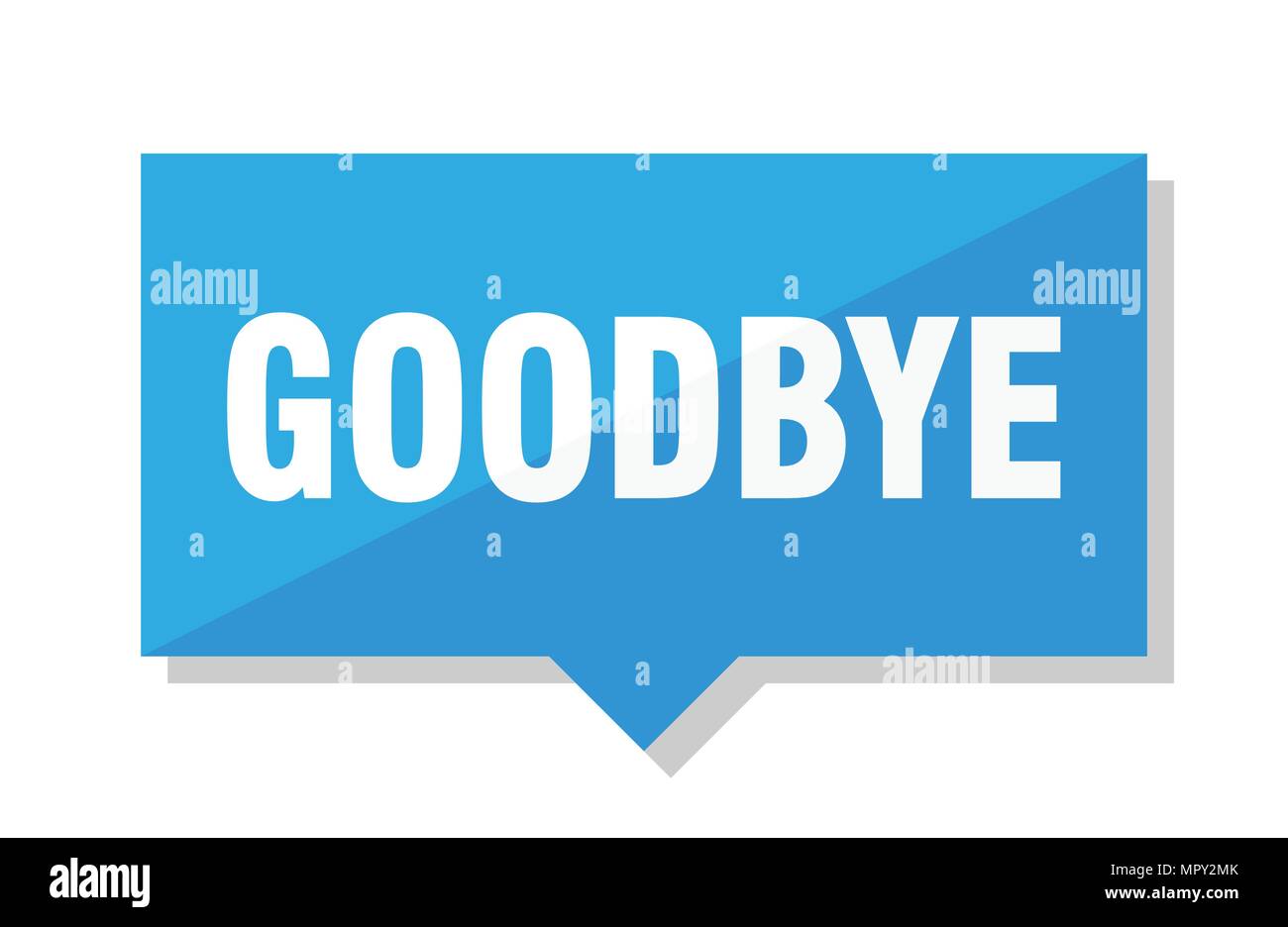 goodbye blue square price tag Stock Vector Image & Art - Alamy