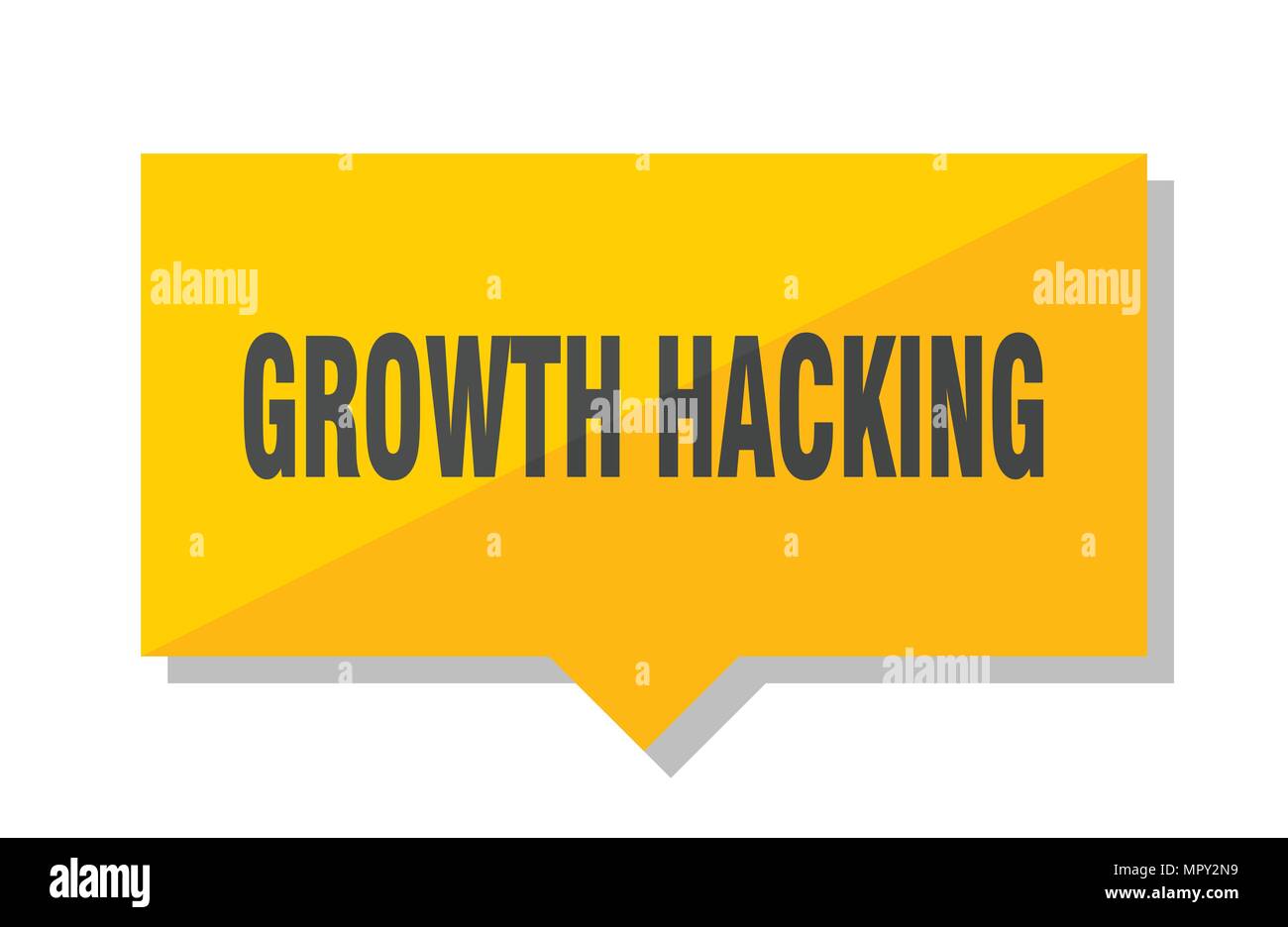 growth hacking yellow square price tag Stock Vector Image & Art - Alamy