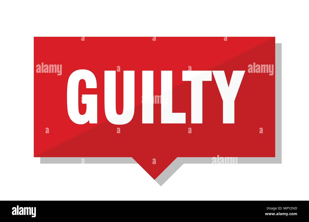 guilty red square price tag Stock Vector Image & Art - Alamy